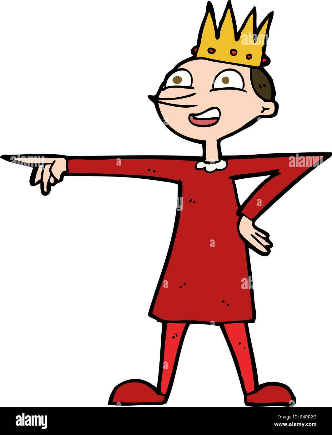 King pointing Stock Vector Images - Alamy