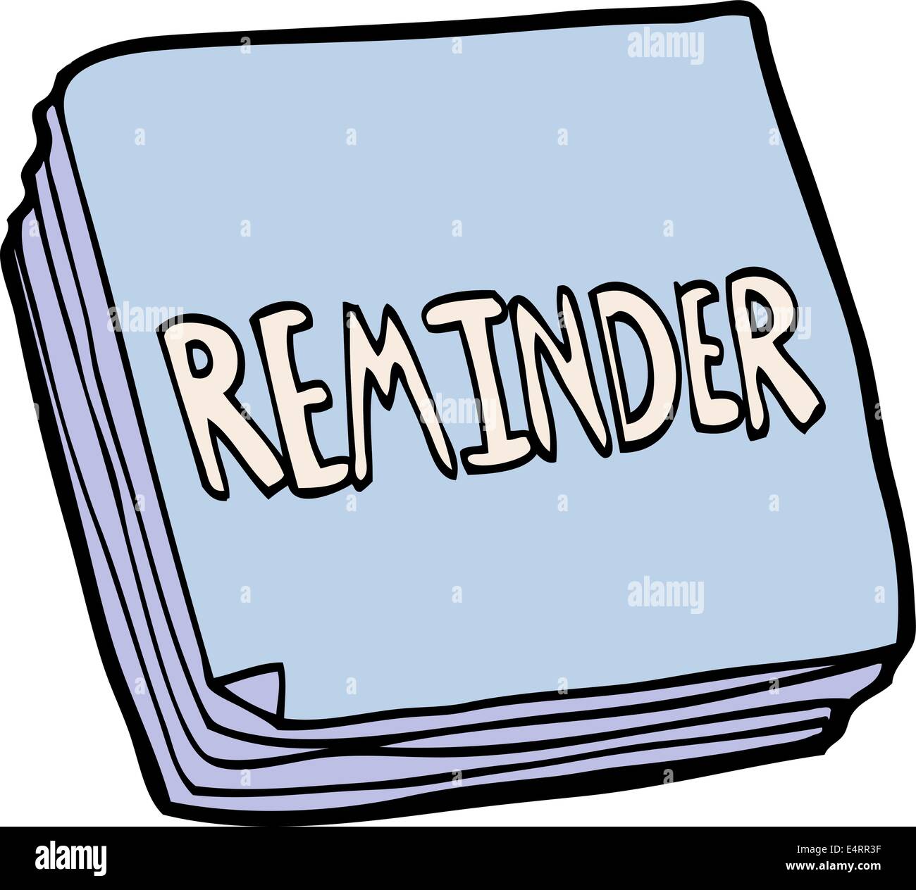 cartoon reminder notes Stock Vector Image & Art - Alamy