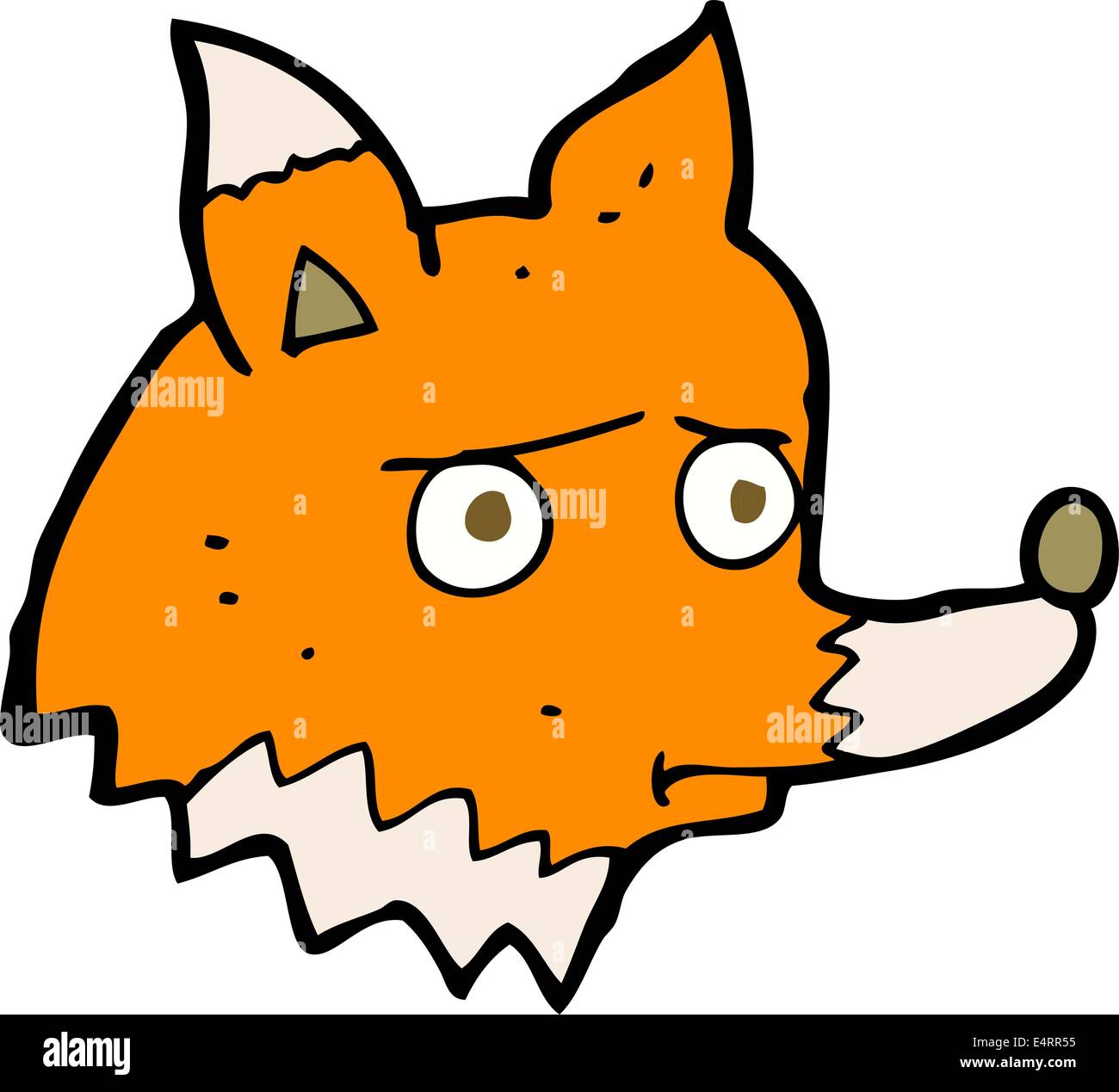 cartoon unhappy fox Stock Vector Image & Art - Alamy