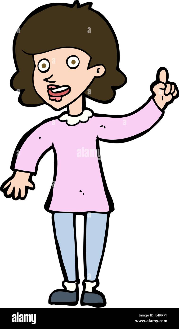 cartoon woman with idea Stock Vector Image & Art - Alamy