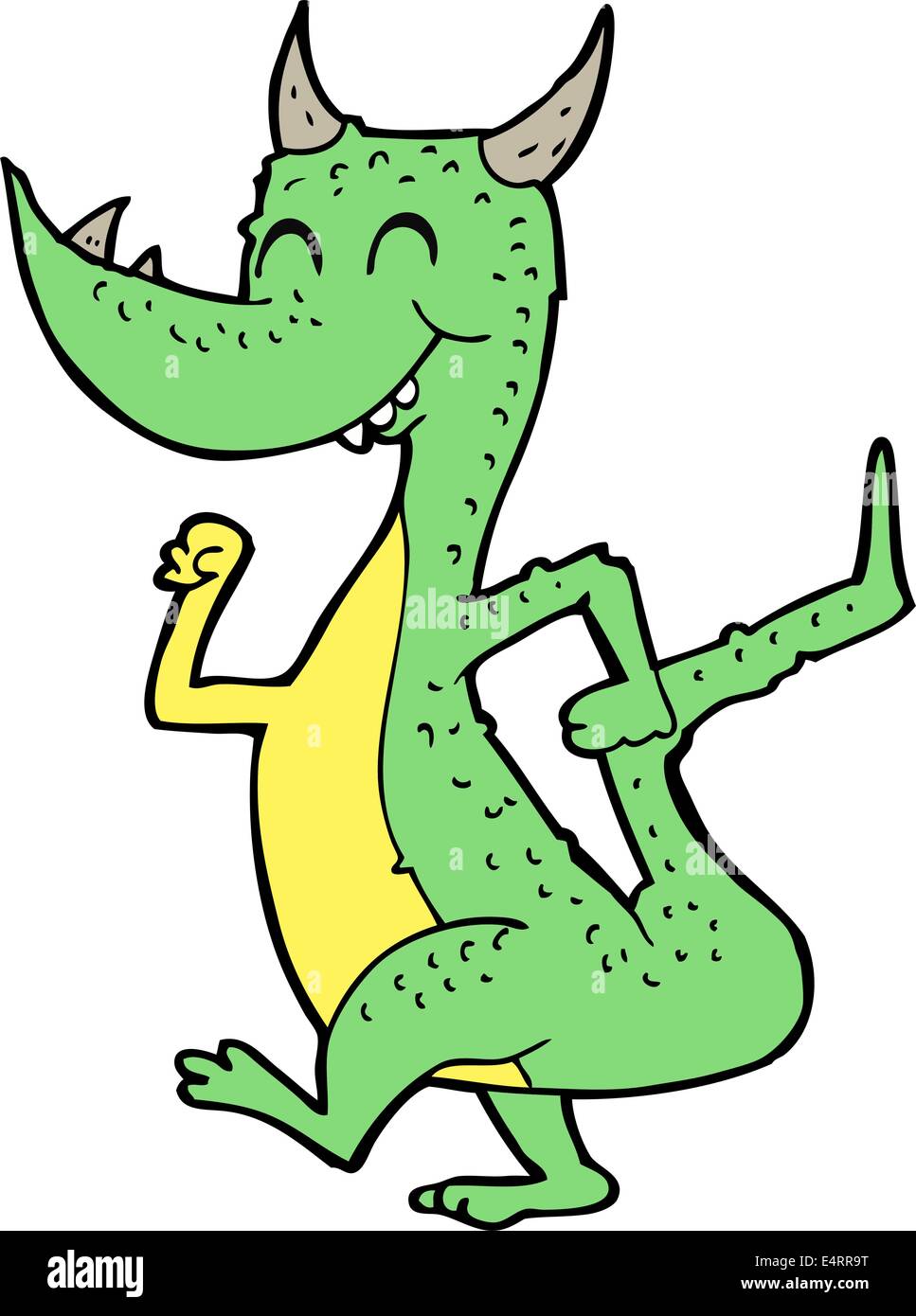 cartoon happy dragon Stock Vector Image & Art - Alamy