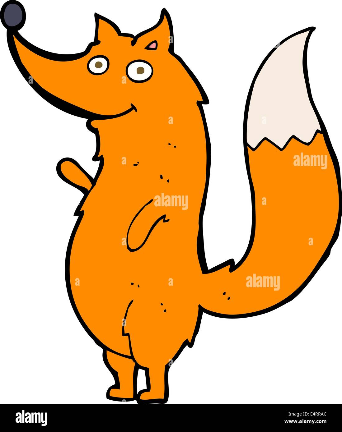 cartoon waving fox Stock Vector Image & Art - Alamy