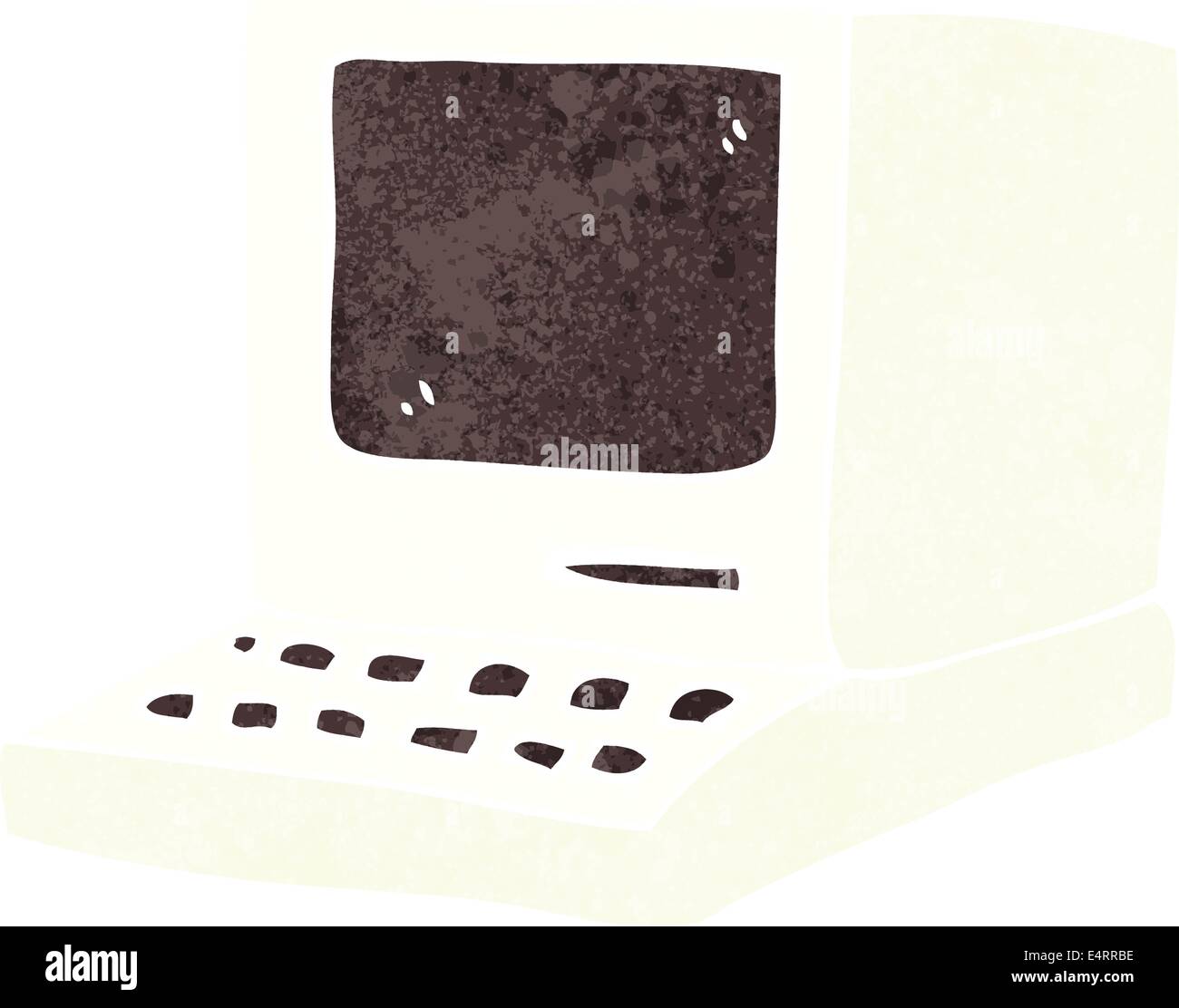 cartoon old computer Stock Vector Image & Art - Alamy