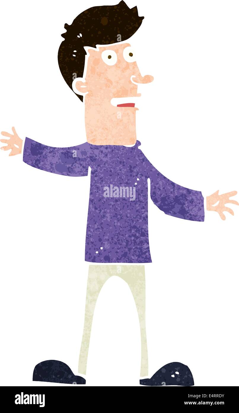 cartoon surprised man Stock Vector Image & Art - Alamy