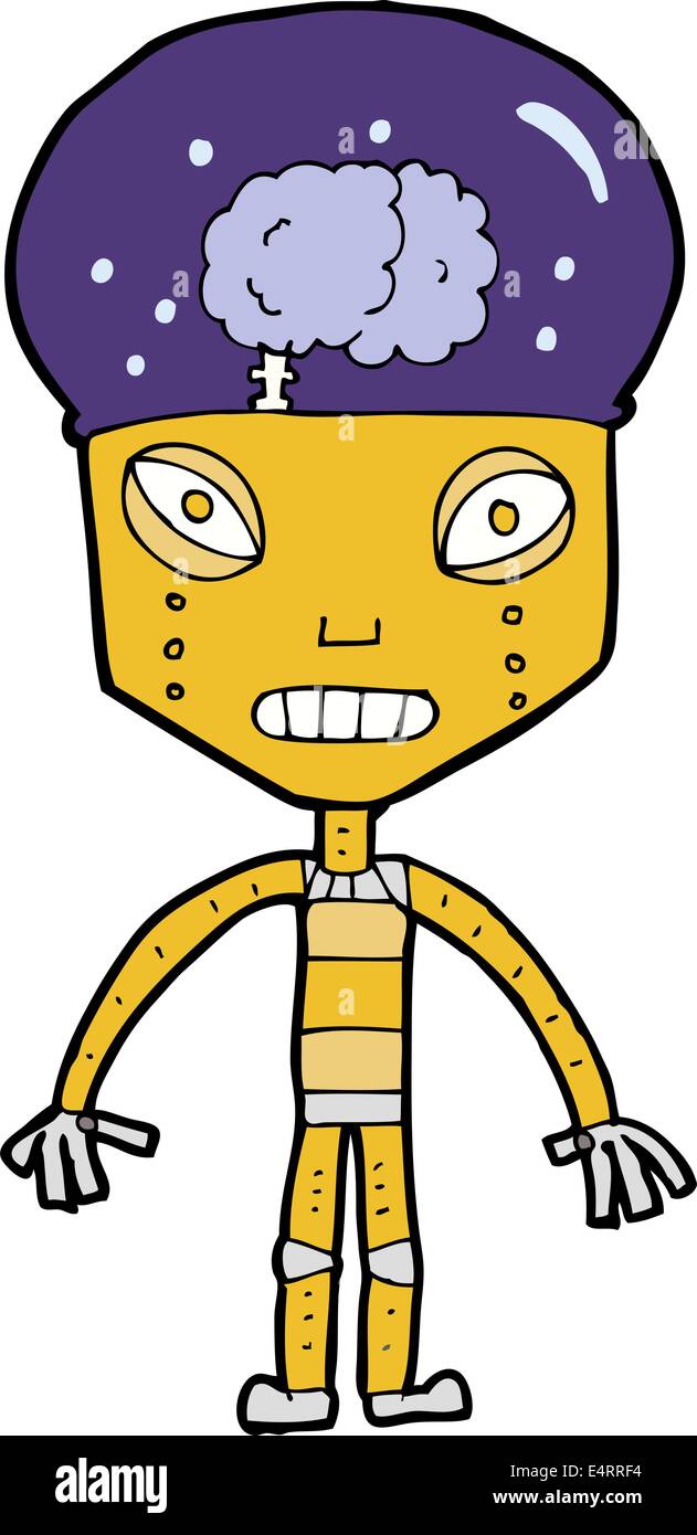 Scary robot not terminator Stock Vector Images - Alamy