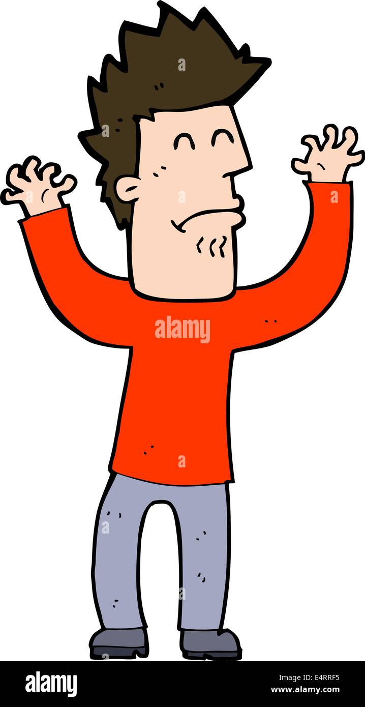 cartoon stressed man Stock Vector Image & Art - Alamy