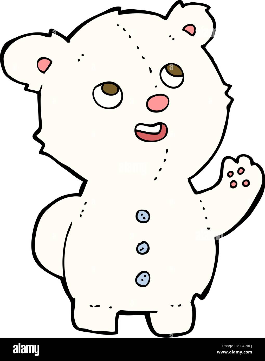 cartoon cute polar bear cub Stock Vector Image & Art - Alamy