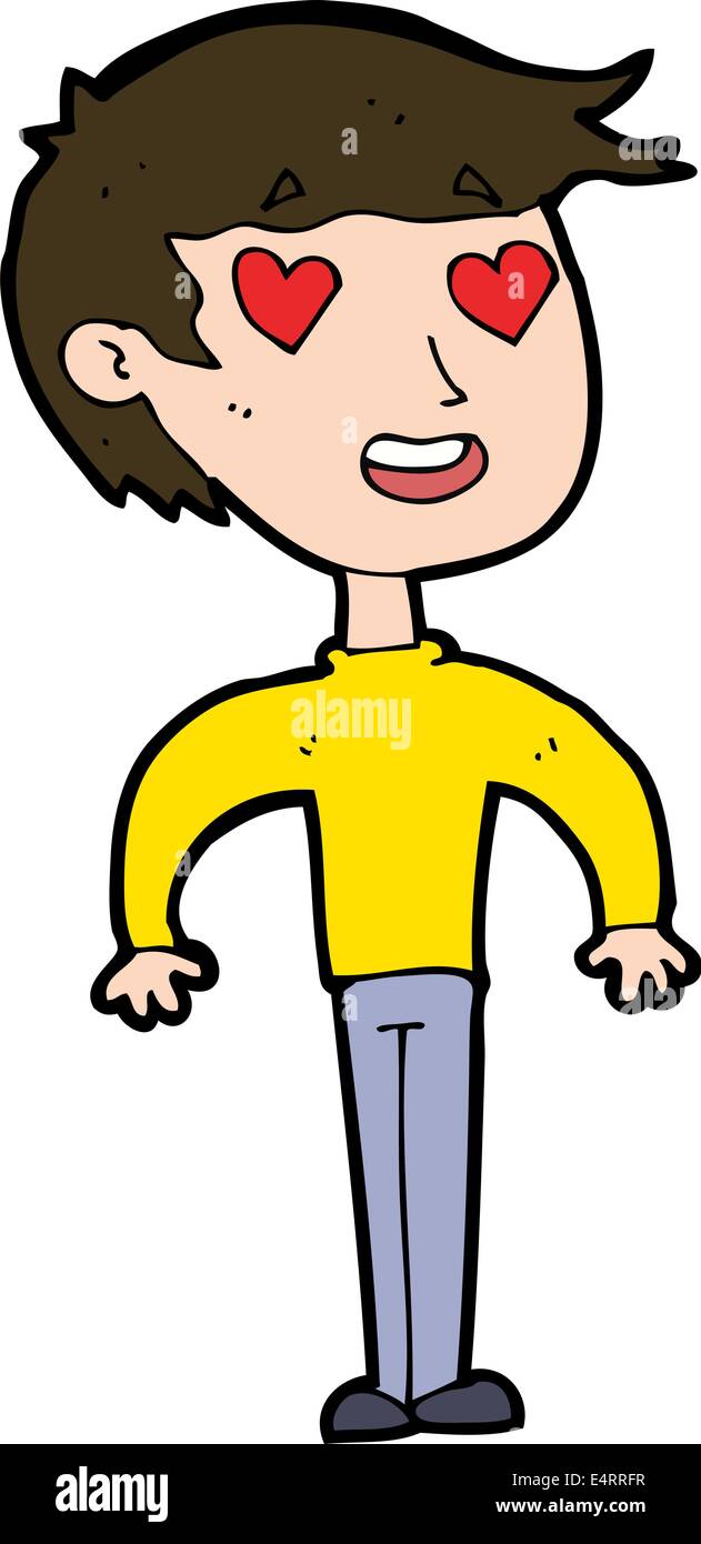 cartoon man in love Stock Vector Image & Art - Alamy