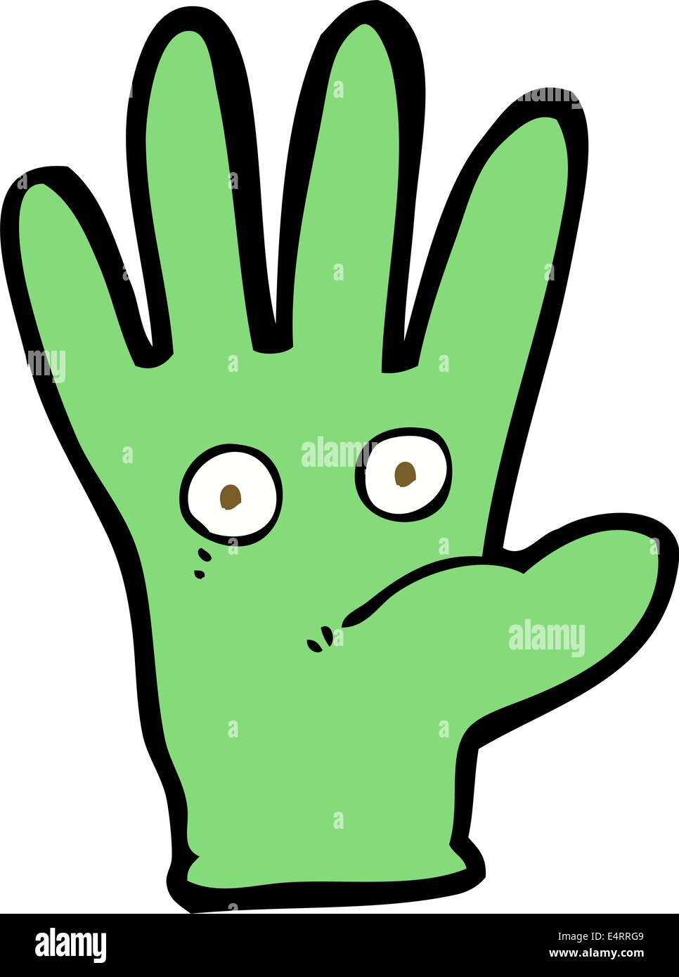 cartoon hand with eyes Stock Vector Image & Art - Alamy