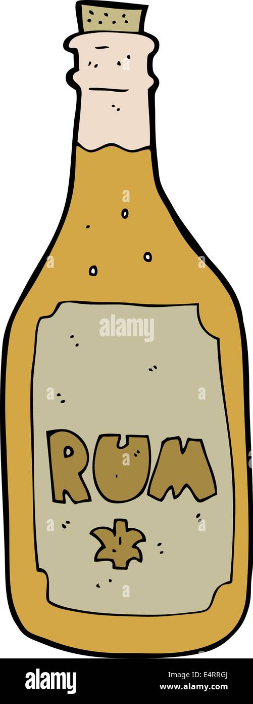 cartoon rum bottle Stock Vector Image & Art - Alamy
