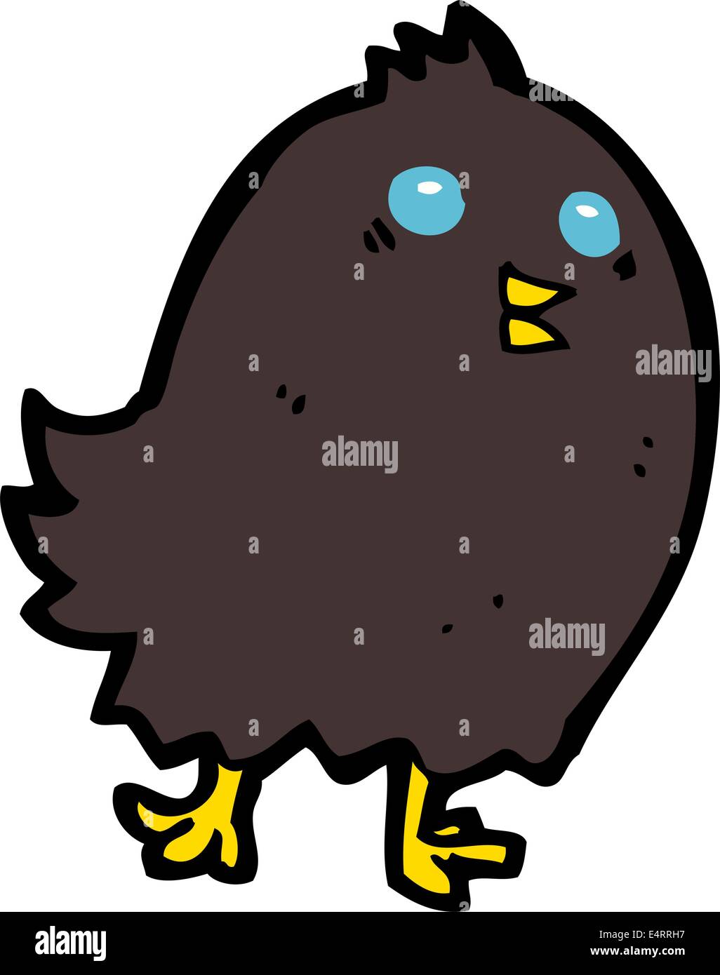 cartoon spooky black bird Stock Vector Image & Art - Alamy