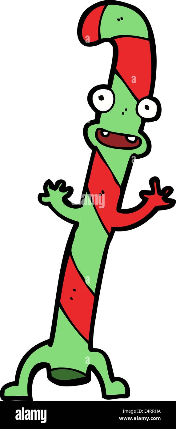 cartoon dancing christmas candy cane Stock Vector Image & Art - Alamy