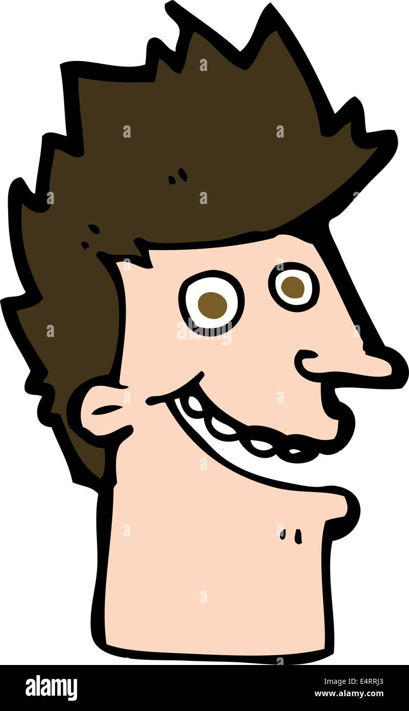 cartoon happy man face Stock Vector Image & Art - Alamy