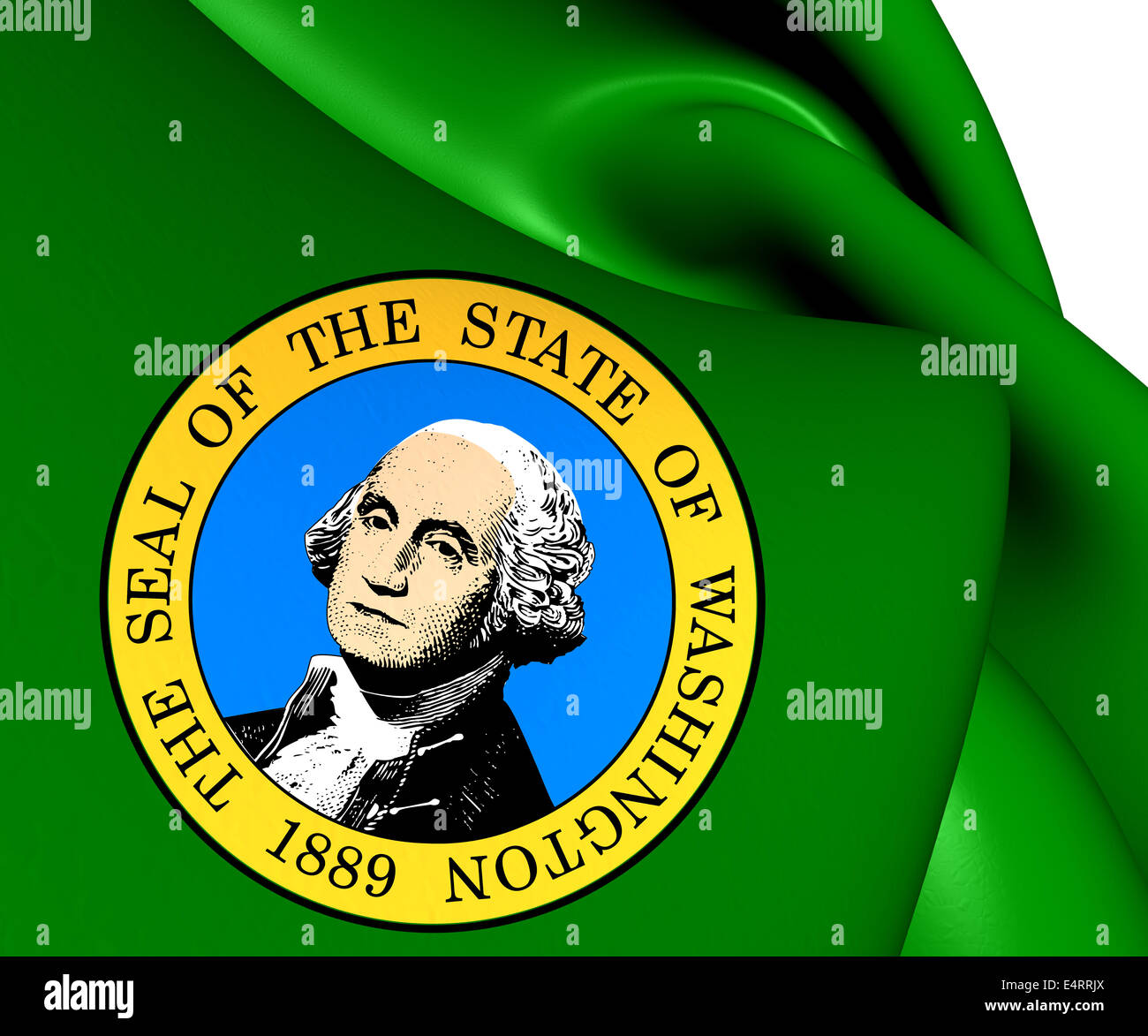 Washington flag hi-res stock photography and images - Alamy
