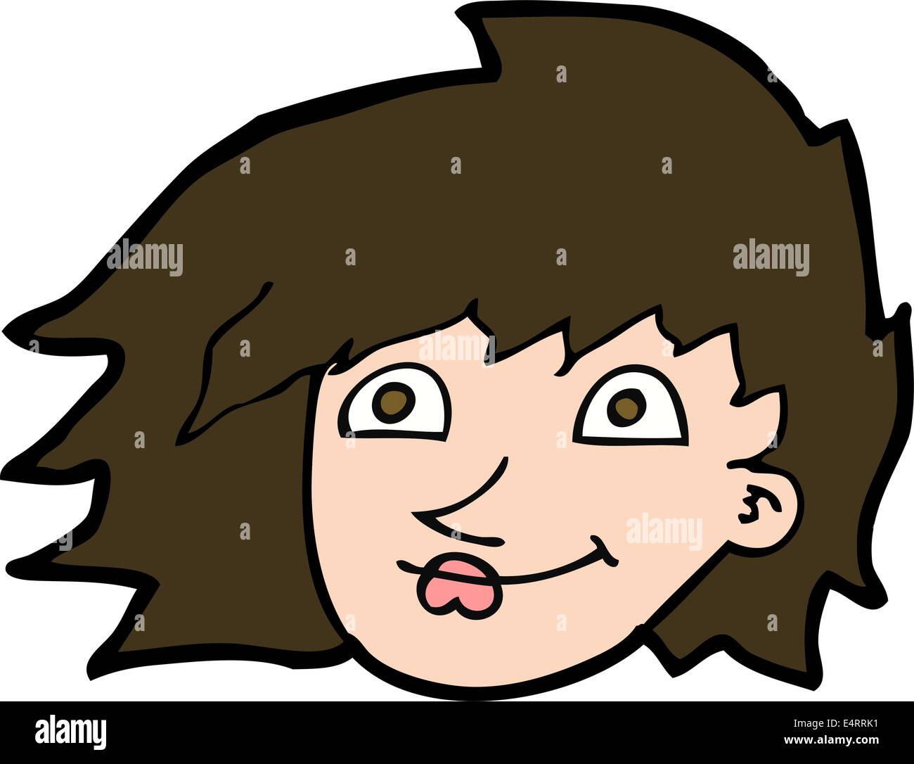 cartoon female face Stock Vector Image & Art - Alamy