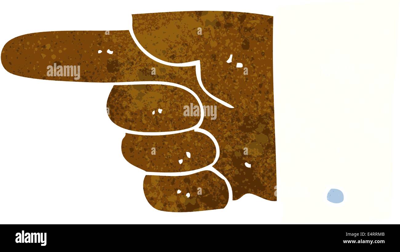 cartoon pointing hand Stock Vector Image & Art - Alamy