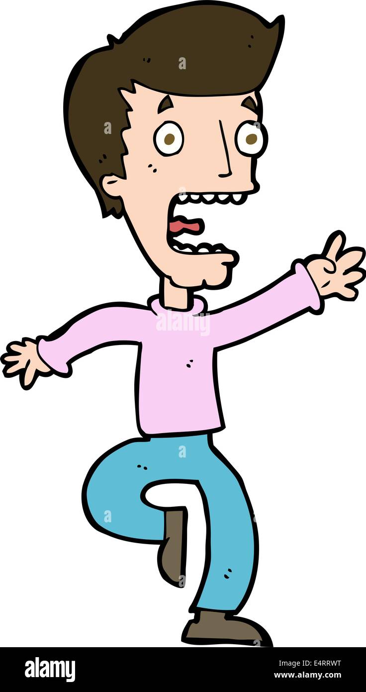 cartoon terrified man Stock Vector Image & Art - Alamy