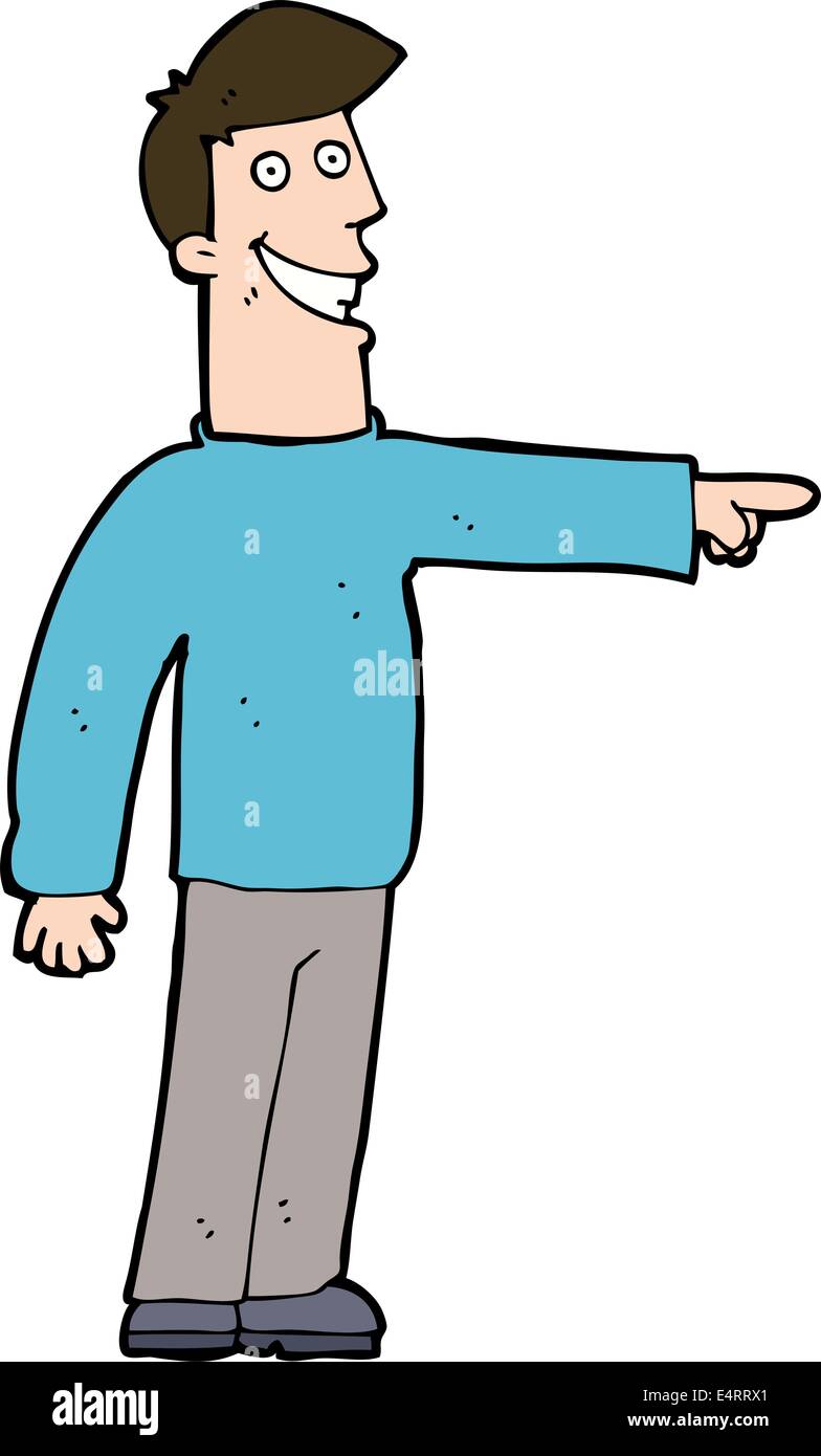 cartoon pointing man Stock Vector Image & Art - Alamy