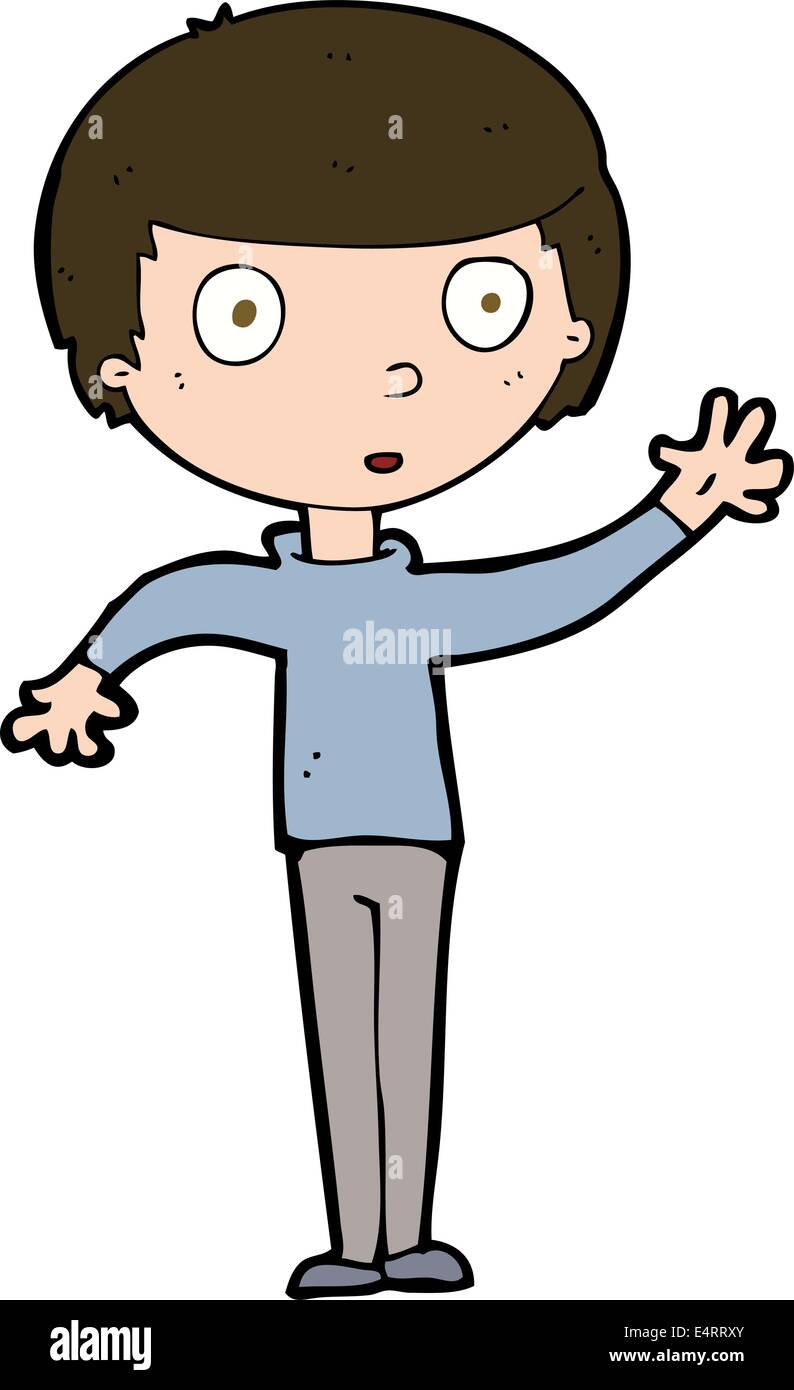 cartoon staring boy Stock Vector Image & Art - Alamy