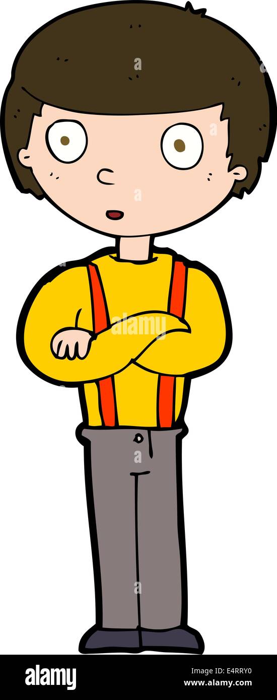 cartoon staring boy Stock Vector Image & Art - Alamy