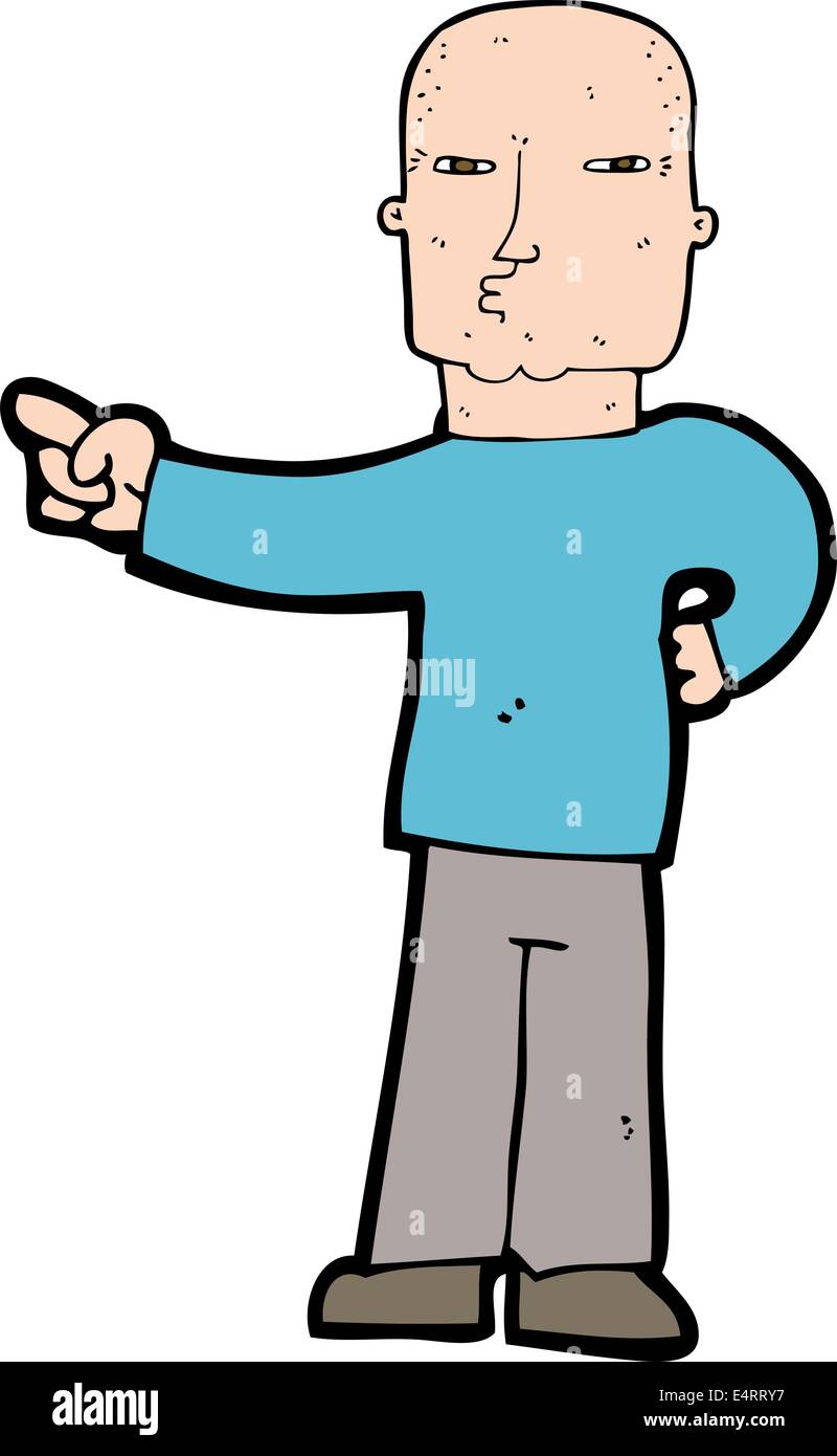 cartoon pointing man Stock Vector Image & Art - Alamy