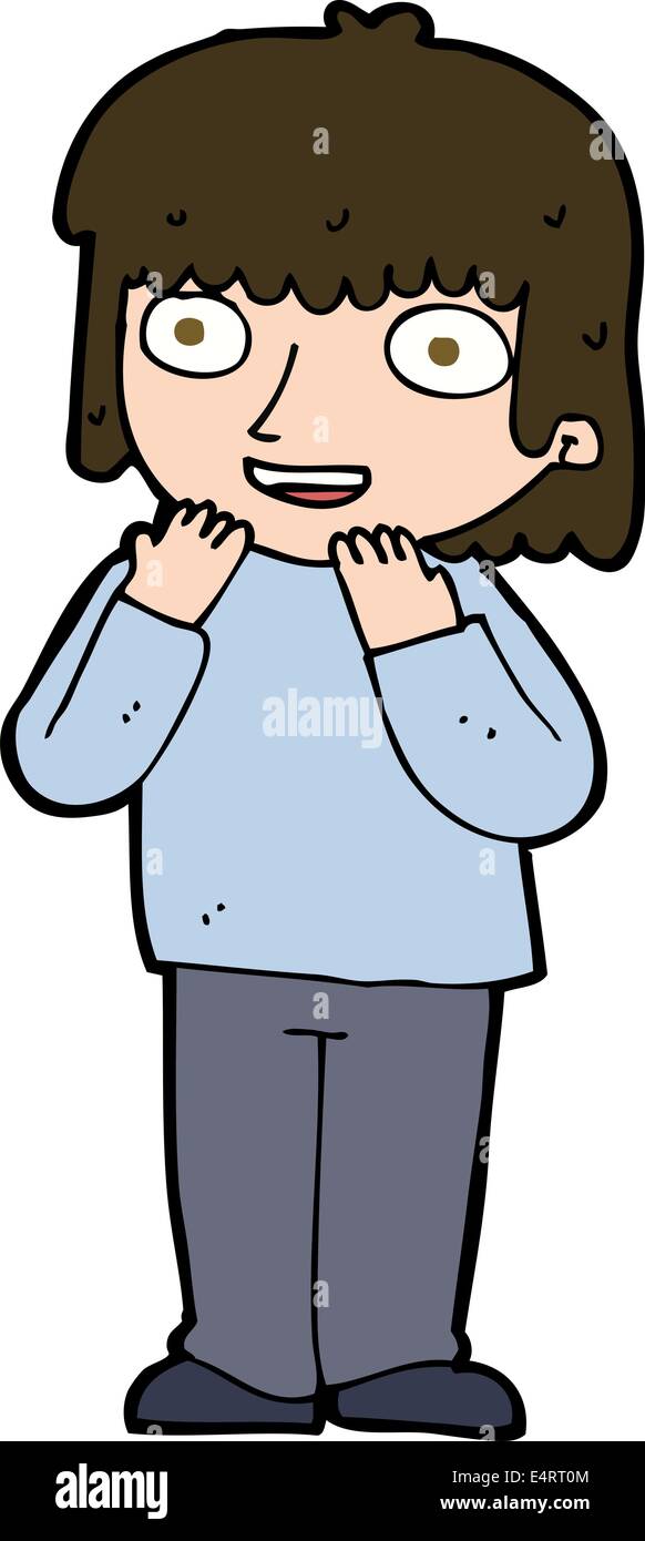 cartoon excited person Stock Vector Image & Art - Alamy