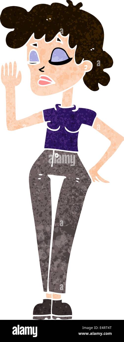 cartoon woman ignoring Stock Vector Image & Art - Alamy