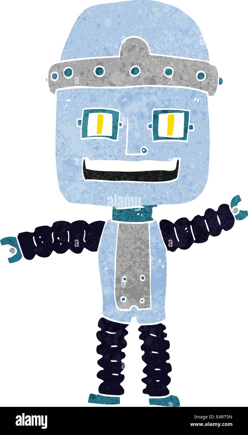 cartoon waving robot Stock Vector Image & Art - Alamy