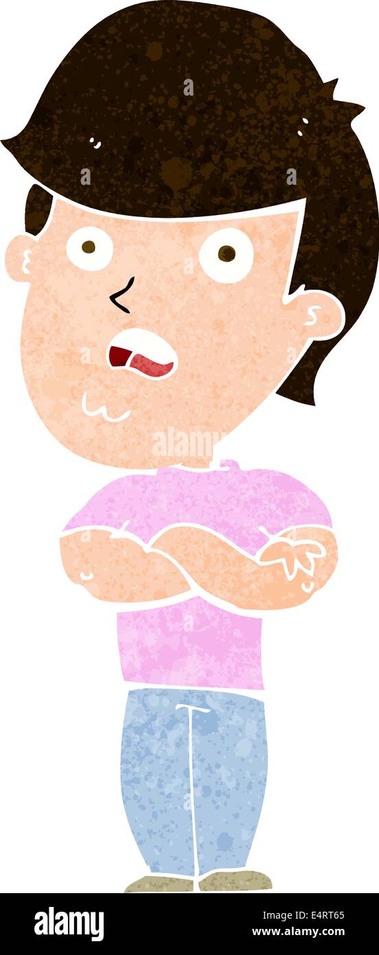 cartoon disappointed man Stock Vector Image & Art - Alamy