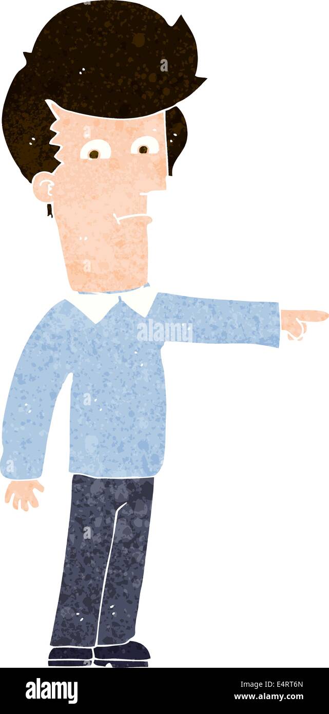 cartoon man pointing Stock Vector Image & Art - Alamy