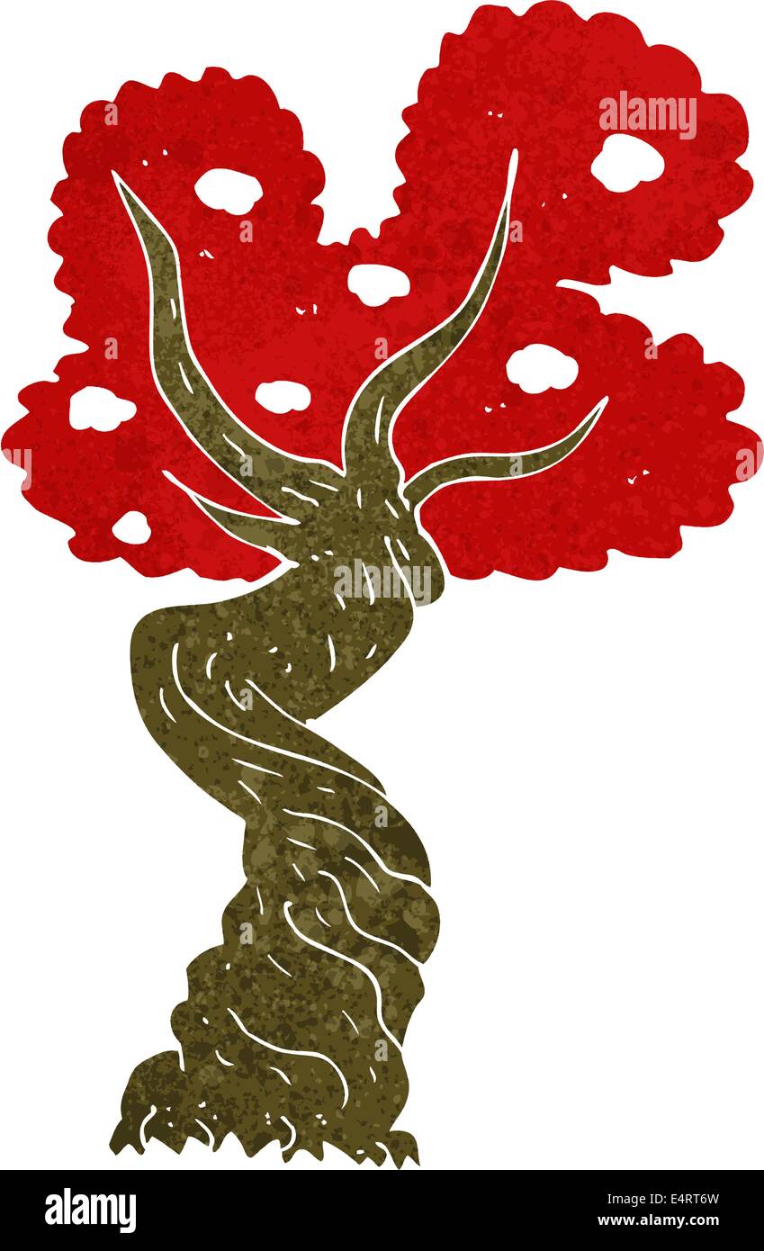 cartoon twisted old tree Stock Vector Image & Art - Alamy
