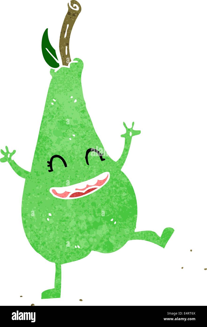 cartoon happy dancing pear Stock Vector Image & Art - Alamy