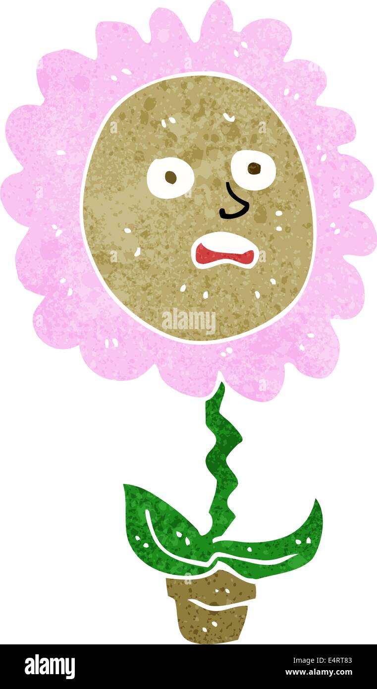 cartoon flower with face Stock Vector Image & Art - Alamy