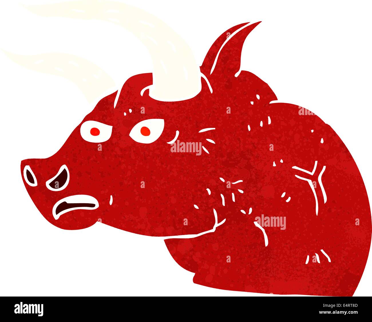 cartoon angry bull head Stock Vector Image & Art - Alamy