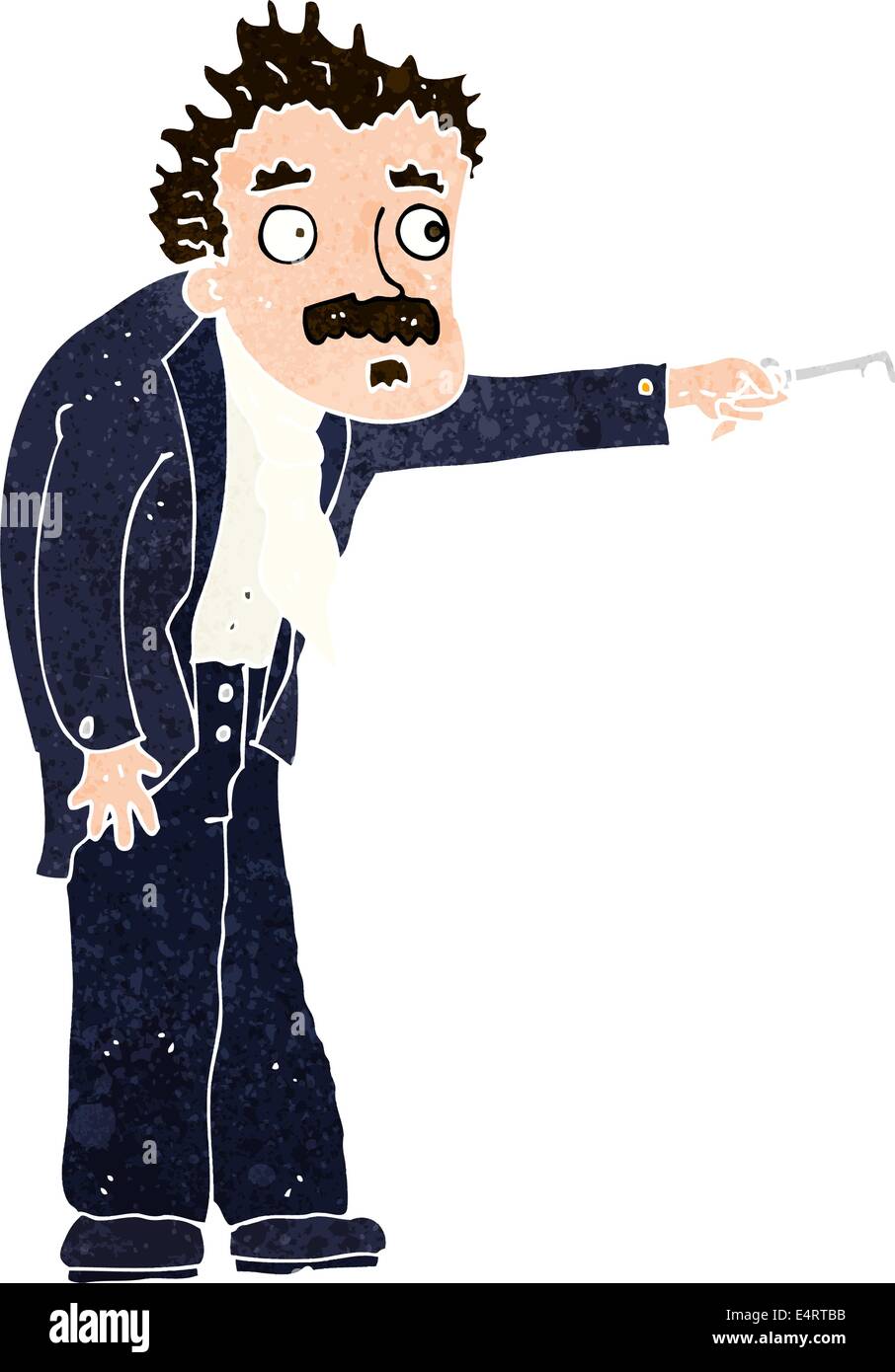 cartoon man trembling with key unlocking Stock Vector Image & Art - Alamy