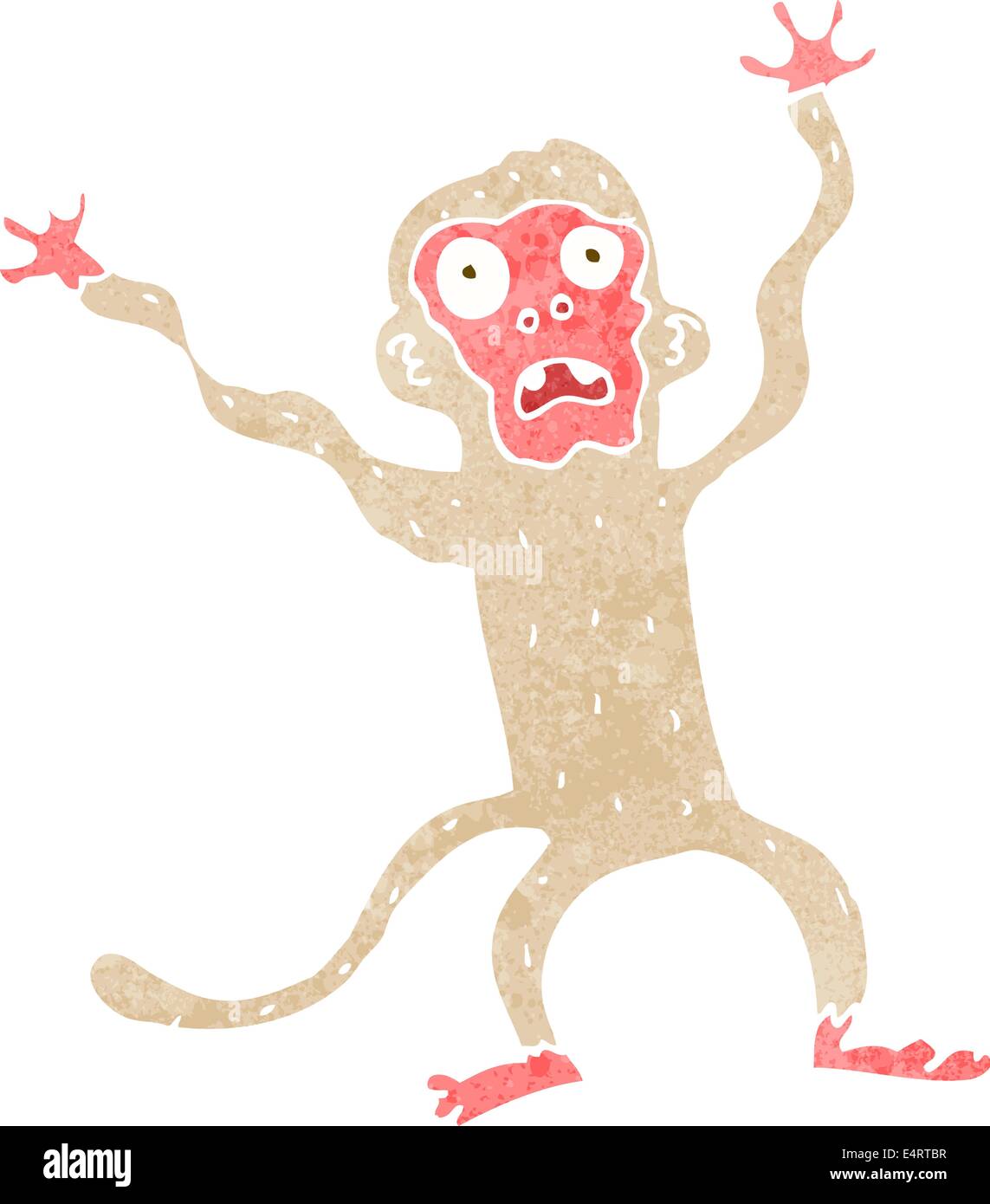 Scared monkey Stock Vector Images - Alamy