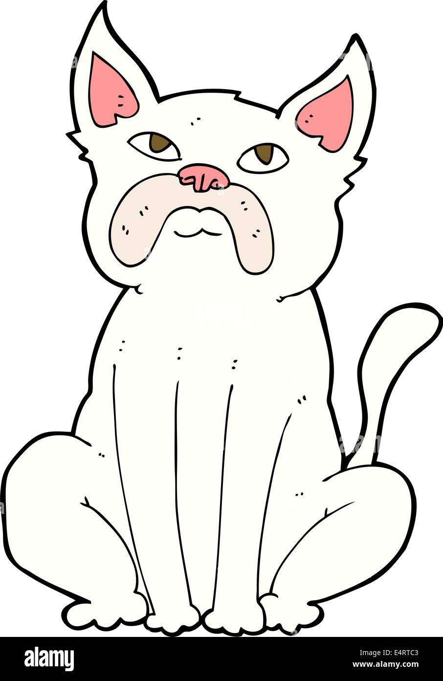 cartoon grumpy little dog Stock Vector Image & Art - Alamy