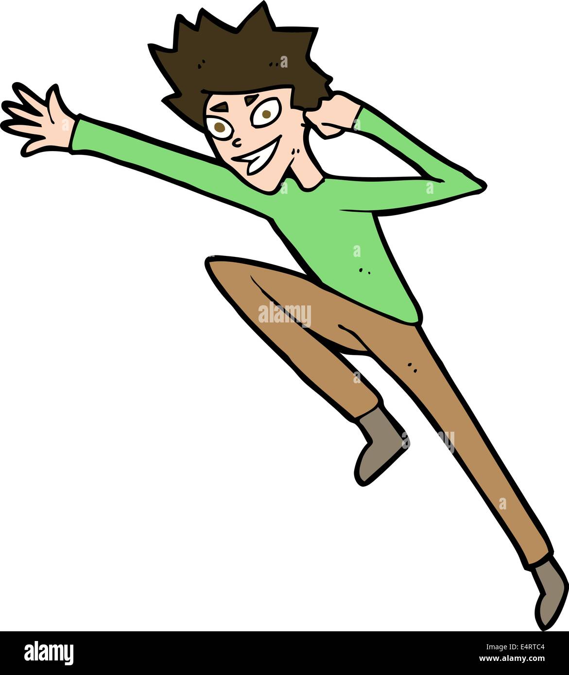 cartoon jumping man Stock Vector Image & Art - Alamy
