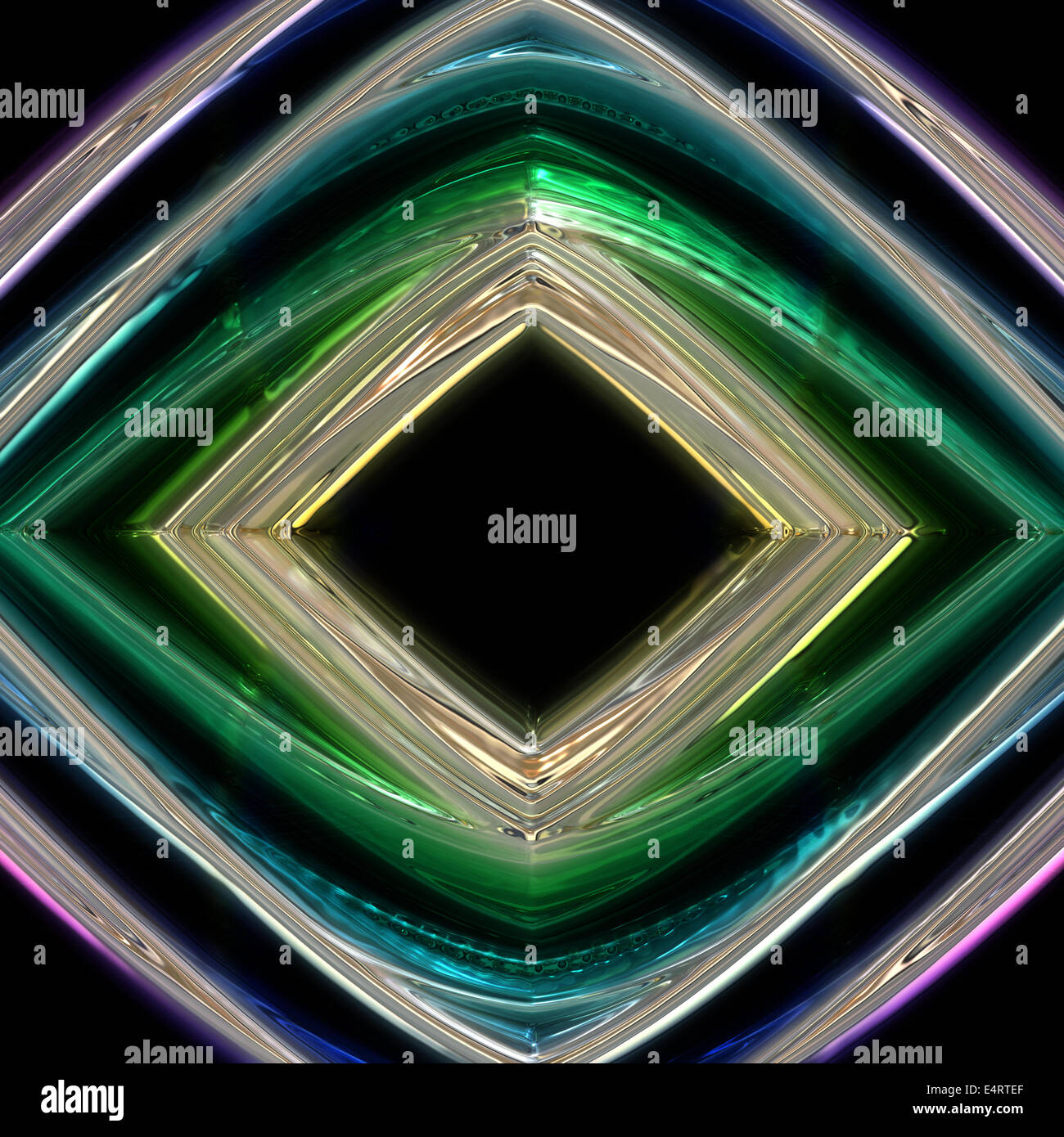 Wonderful abstract illustrated glass object Stock Photo - Alamy