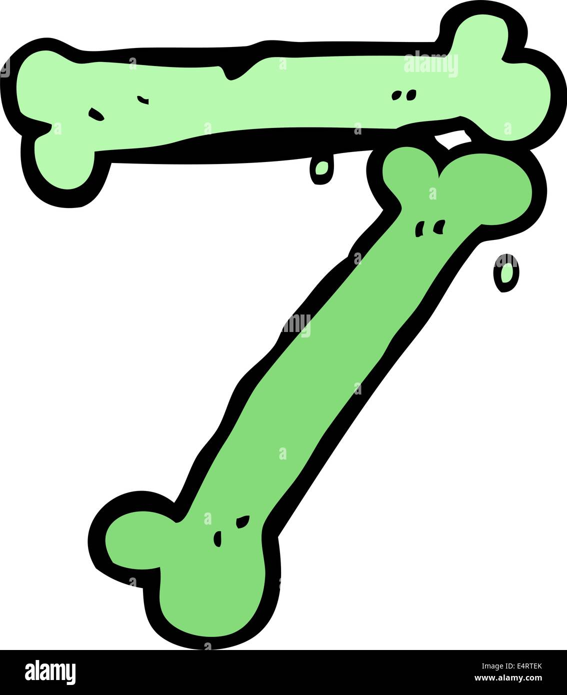 cartoon halloween bone number Stock Vector Image & Art - Alamy