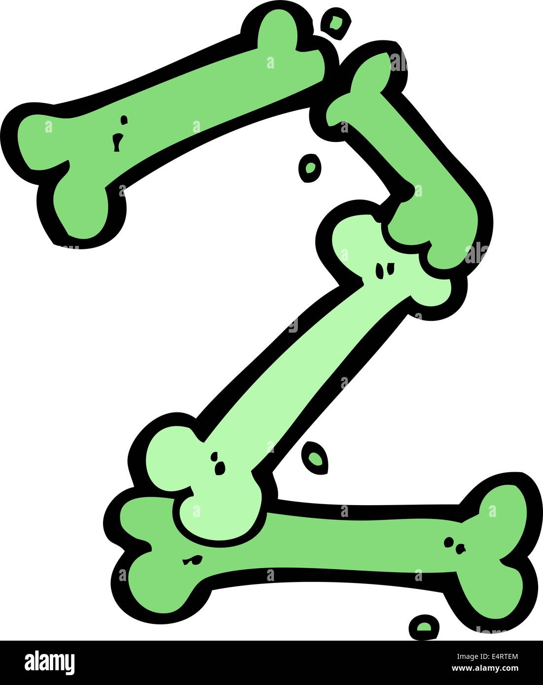 cartoon halloween bone number Stock Vector Image & Art - Alamy