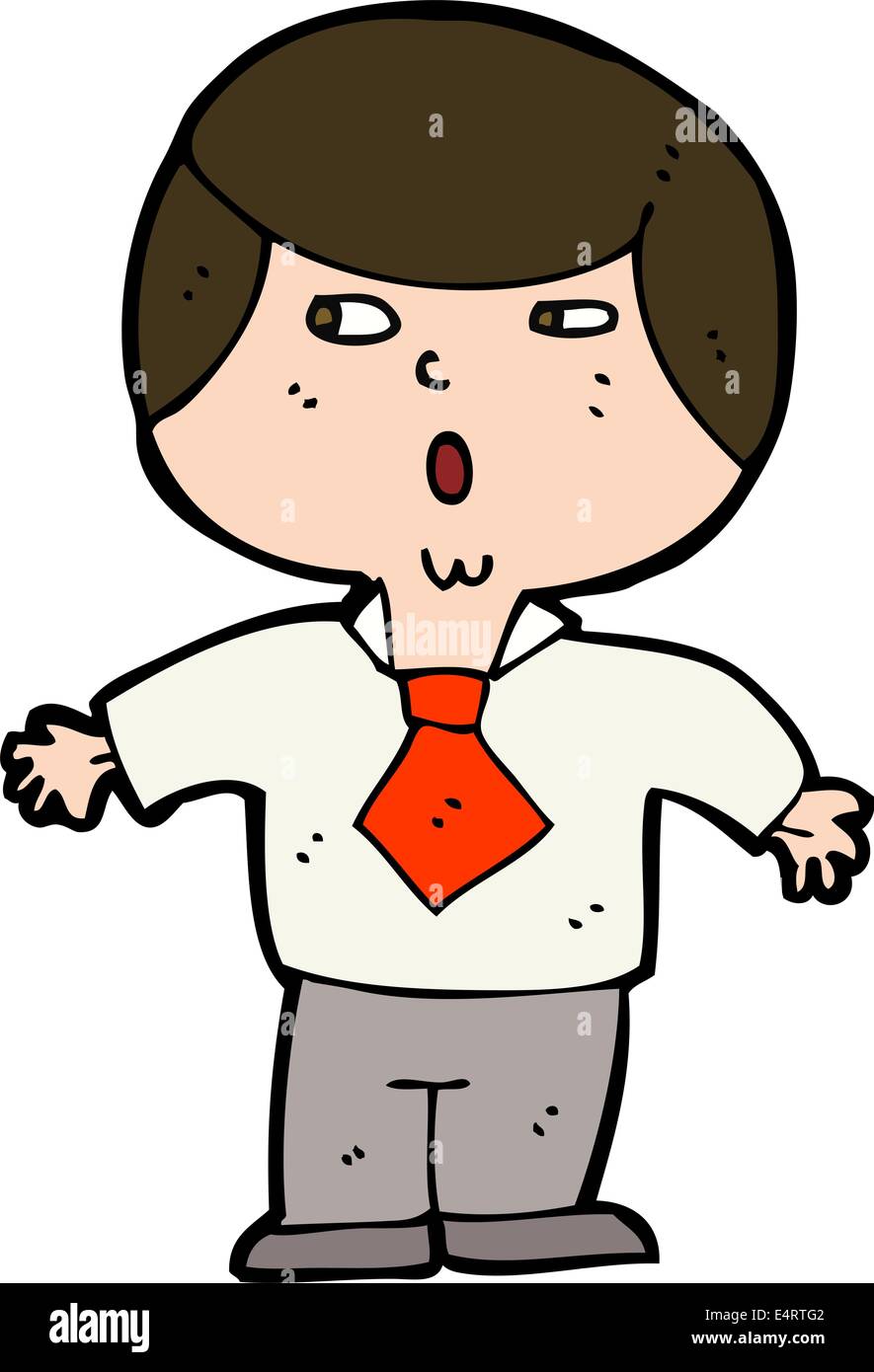 cartoon shocked boy Stock Vector Image & Art - Alamy