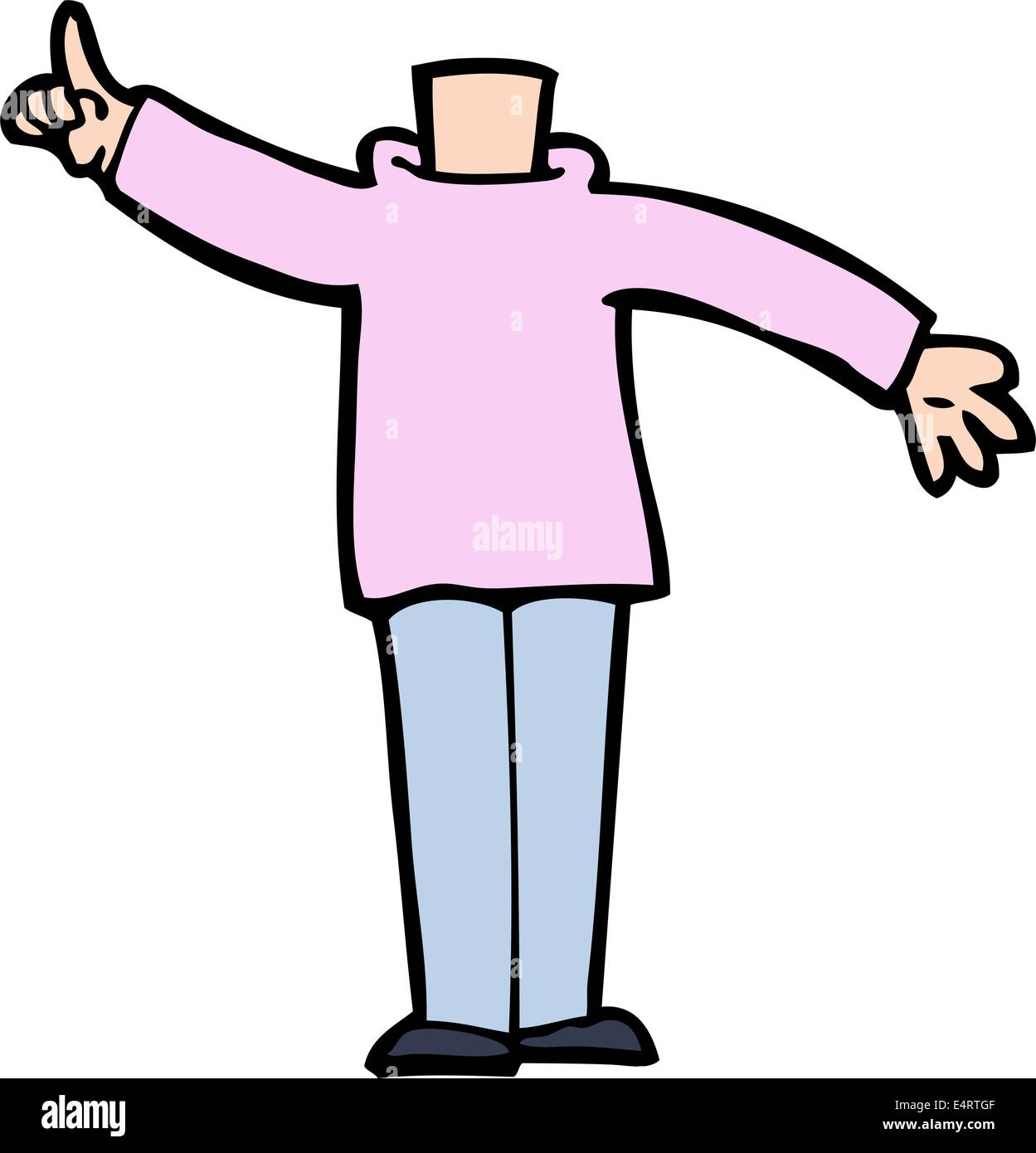 cartoon body with raised hand (mix and match cartoons or add own photos ...