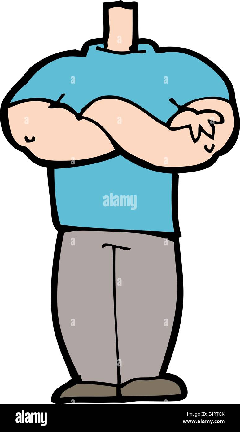 cartoon body with folded arms (mix and match cartoons or add own photos ...