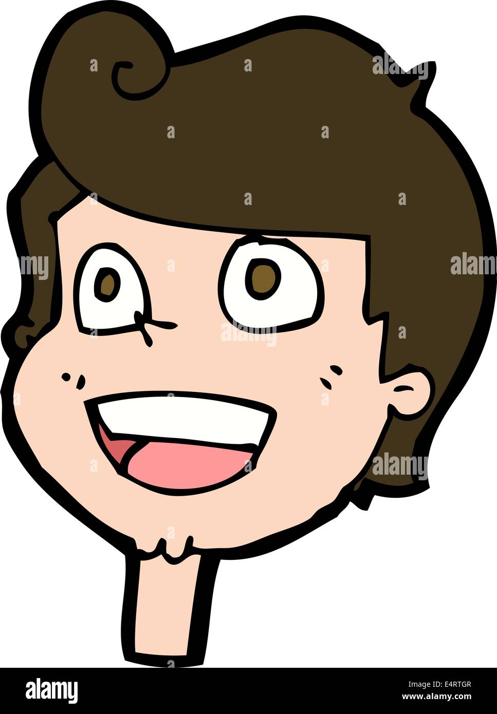 cartoon happy face Stock Vector Image & Art - Alamy