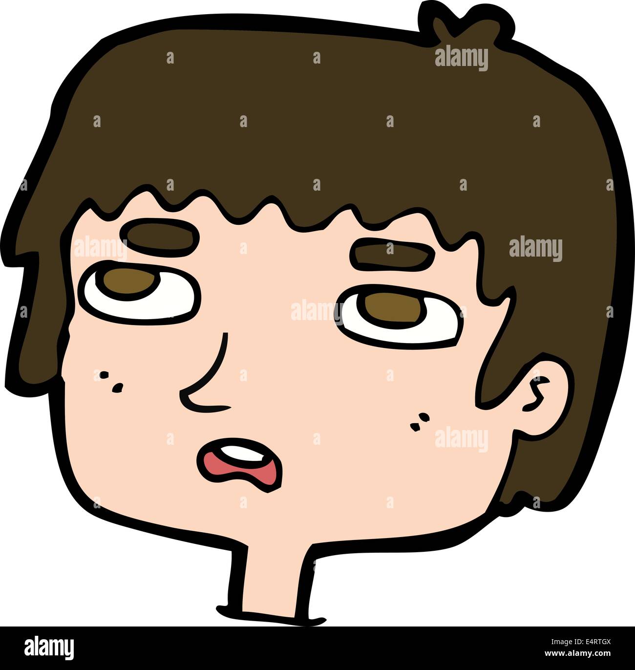 cartoon unhappy face Stock Vector Image & Art - Alamy