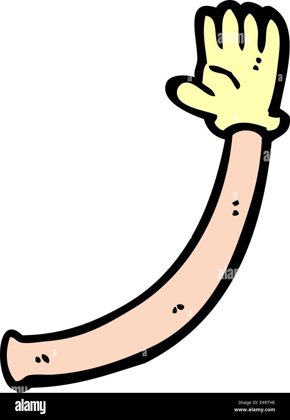 cartoon arm with rubber glove Stock Vector Image & Art - Alamy