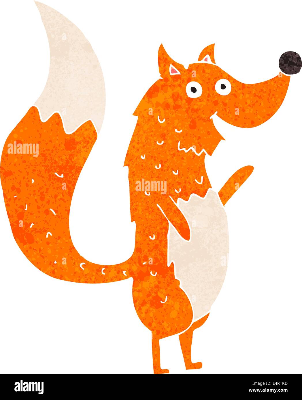 cartoon waving fox Stock Vector Image & Art - Alamy