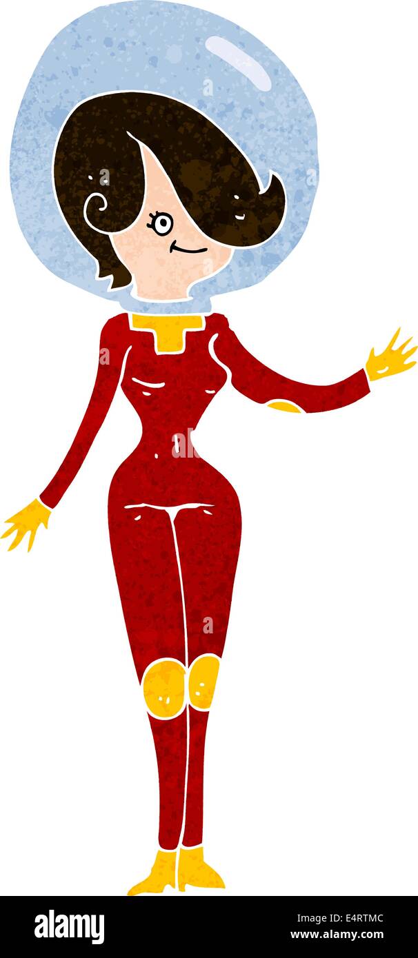 cartoon space woman Stock Vector Image & Art - Alamy