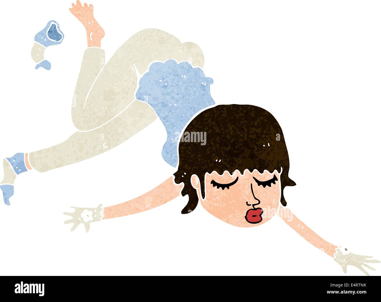 cartoon woman floating Stock Vector Image & Art - Alamy